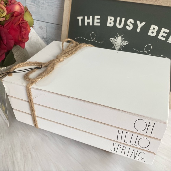 Rae Dunn | Accents | Rae Dunn Oh Hello Spring Bookstack Farmhouse ...